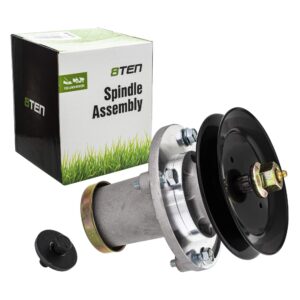 8ten deck spindle assembly with pulley for husqvarna 48 52 61 inch ez 4216 4217 539112170 532173436