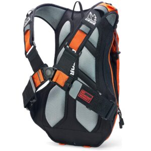 USWE Patriot 15L Hydration Backpack with Back Protector, Water Bladder Compatible, Bounce Free Backpack for MTB, Dirt Bike, Enduro, Moto & More, Orange/Black