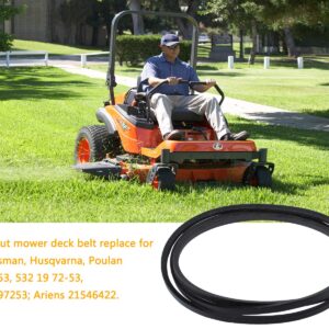 532197253 Drive Belt 1/2"x101" Compatible with Husqvarna 42" Deck Cut Mower Replace for Ariens 21546422, 21547025, 21547238, AYP 197253