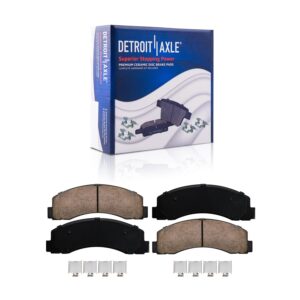 Detroit Axle - Brake Kit for 2010 2011 Ford F-150 Brakes Rotors Ceramic Brake Pads Front and Rear Replacement 6 Lug