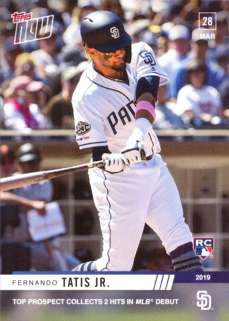 2019 Topps Now Baseball #16 Fernando Tatis Jr. Rookie Card - 1st Official Rookie Card - Only 3,061 made!