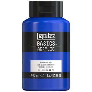 liquitex basics acrylic paint, 400ml (13.5-oz) bottle, cobalt blue hue