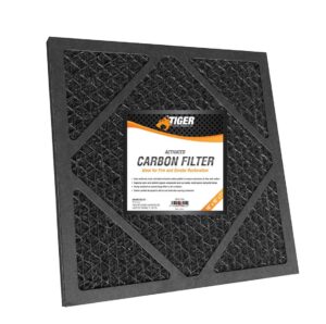 tiger tough hepa 500 activated carbon filter for air scrubbers - 16" x 16" x 1" (1)