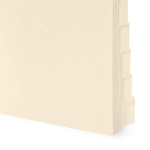 Blue Summit Supplies 3 Ring Binder Dividers with Reinforced Edge, 1/8 Cut Tabs, Letter Size, 3 Hole Punch Section Index Dividers for Binders, Manila, 96 Pack