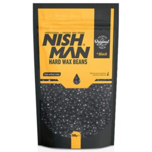 nishman professional hard wax beans black 500gr