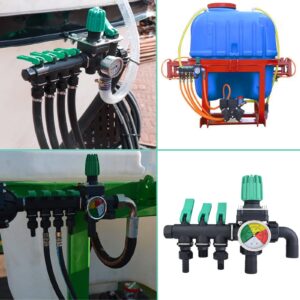 3-Way Garden Hose Splitter, Garden Hose Splitter Agricultural Sprayer Control Shut Off Valve Water Splitter Hose Connector for Drip Irrigation Timers Garden Lawns Watering Separator Sets