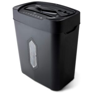 aurora au1010ma high-security 10-sheet micro-cut paper, credit card shredder, large 5.2-gals basket with easy lifting handle