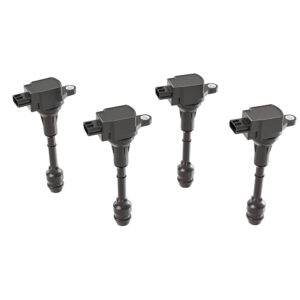 Ignition Coil Pack Set of 4 - Compatible with Nissan Vehicles - 2002, 2003, 2004, 2005, 2006 Altima 2.5L, Sentra 02, 03, 04, 05, 06 - Replaces 224488H300, 224488H315, 22448-8H310, 22448-8H311