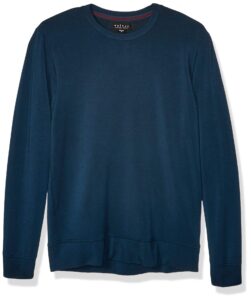 velvet by graham & spencer men's soren fleece pullover, night, small