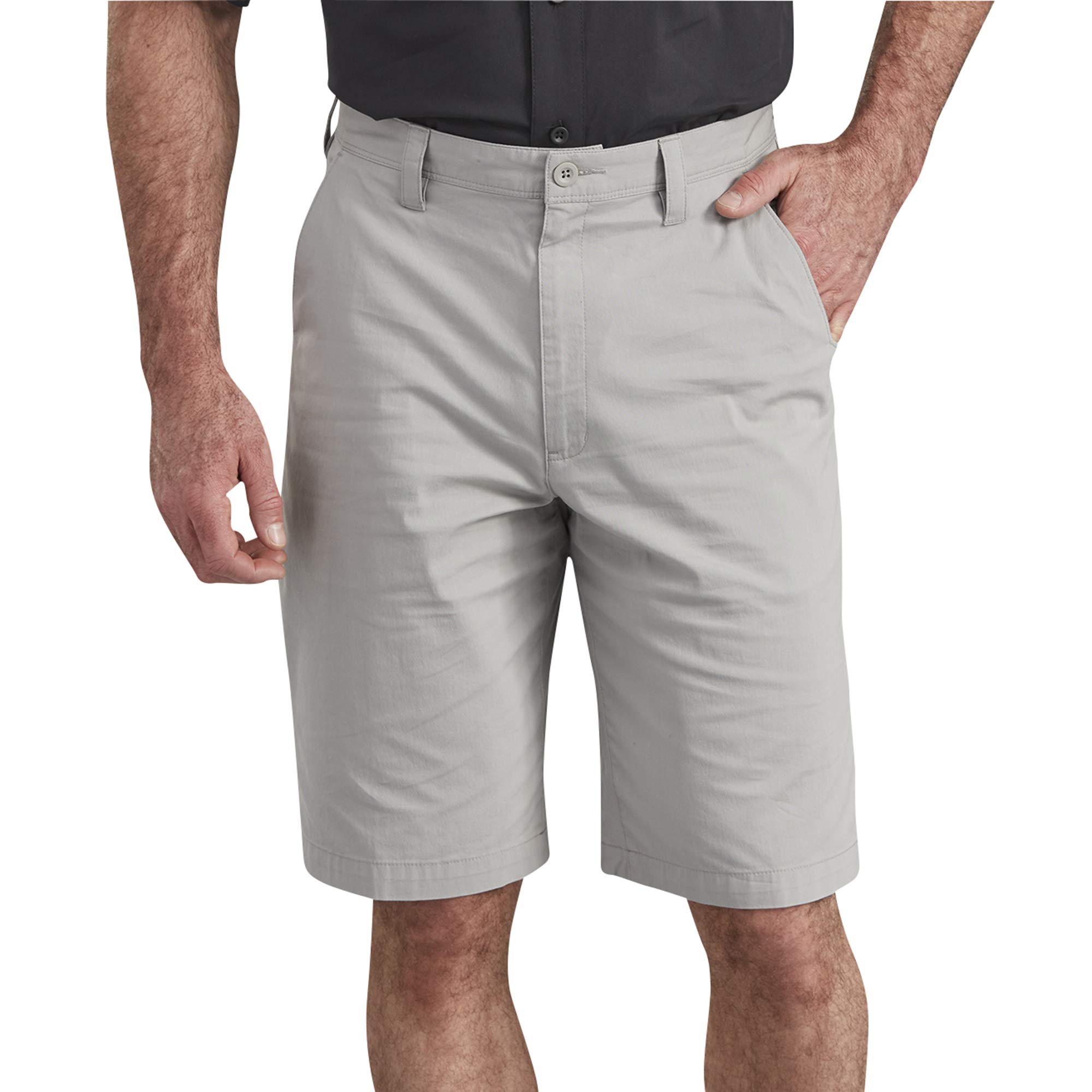 Dickies Men's 11 Inch Temp-iQ Performance Hybrid Utility Short, Nickel, 34