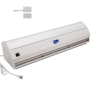 awoco 48" elegant 1 speed 1200 cfm indoor air curtain, 120v unheated, etl & ul certified to meet nsf 37 food service standard