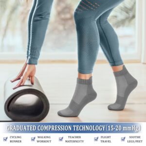 CHARMKING Graduated Compression Socks for Women & Men Circulation 15-20 mmHg is Best for Athletic, Running, Flight Travel, Pregnant, Cycling (Multi 13,S/M)