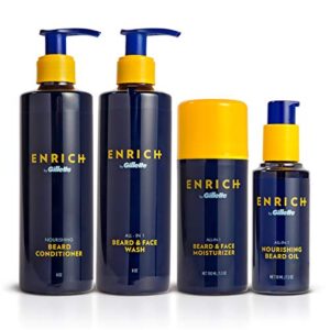 gillette enrich beard & face care starter kit for men