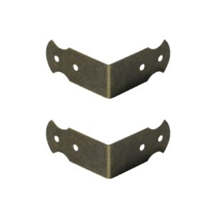 Metal L Shaped Corner Guards Mcredy Decorative Box Corner Protectors Corner Edge Guard Antique Bronze Pack of 15