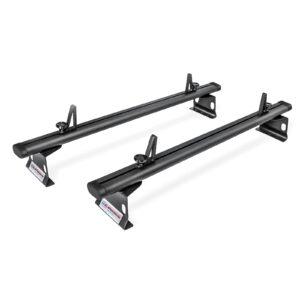 aa-racks model adx32-tr compatible ford transit connect 2008-13 aluminum 2 bar (60") utility drilling van roof rack system with ladder stopper sandy black