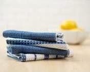 mainstays kitchen dishcloth set of four - blue eclipse - 12 x 12