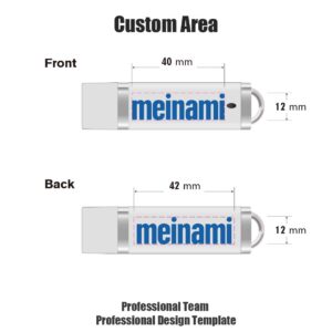 50PCS 1GB Custom USB Flash Drive Personalized Thumb Drive Logo Printed USB,50 Pack