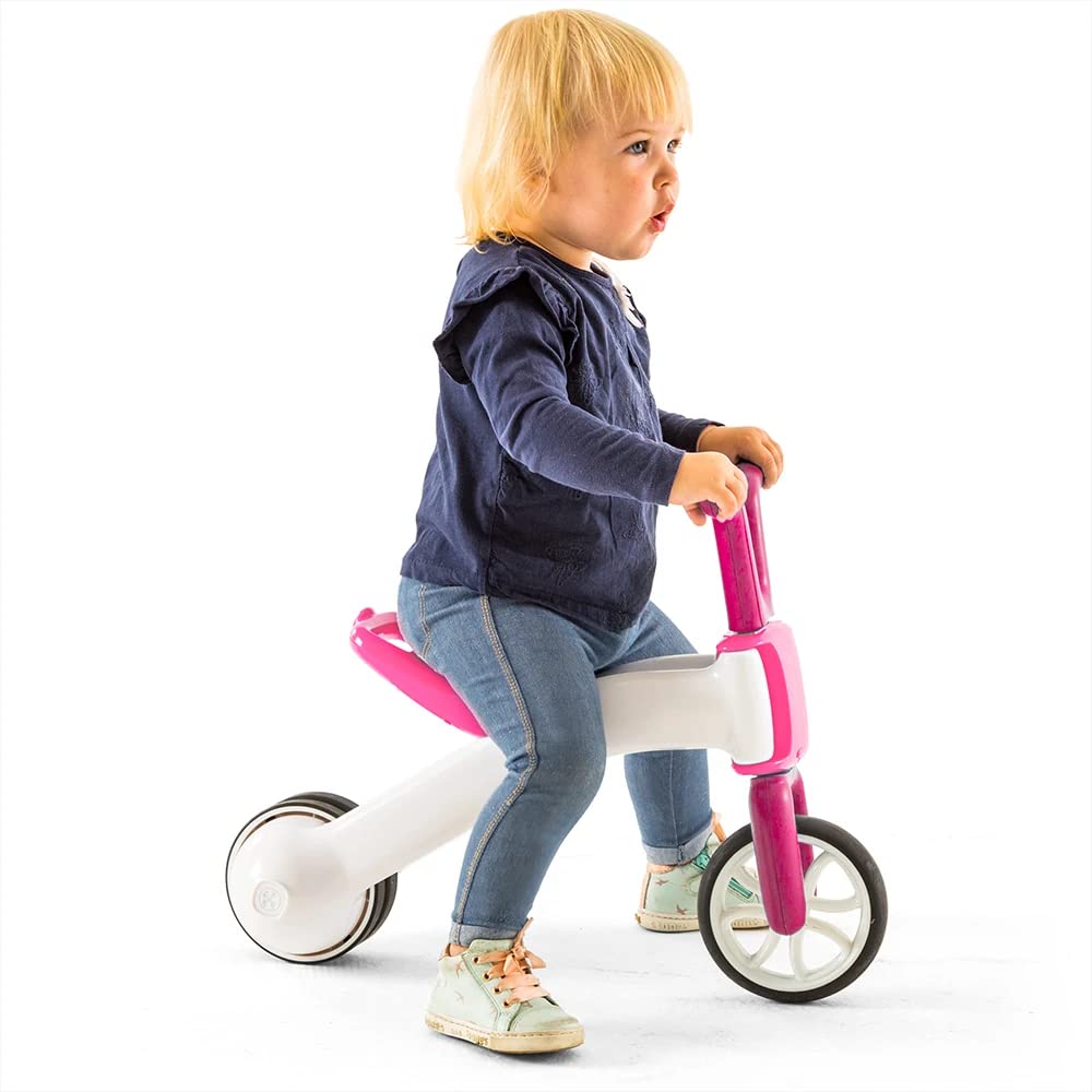 Chillafish Bunzi Gradual Balance Bike and Tricycle,6 inches, 2-in-1 Ride on Toy for 1-3 Years Old, Silent Non-Marking Wheels, Lime