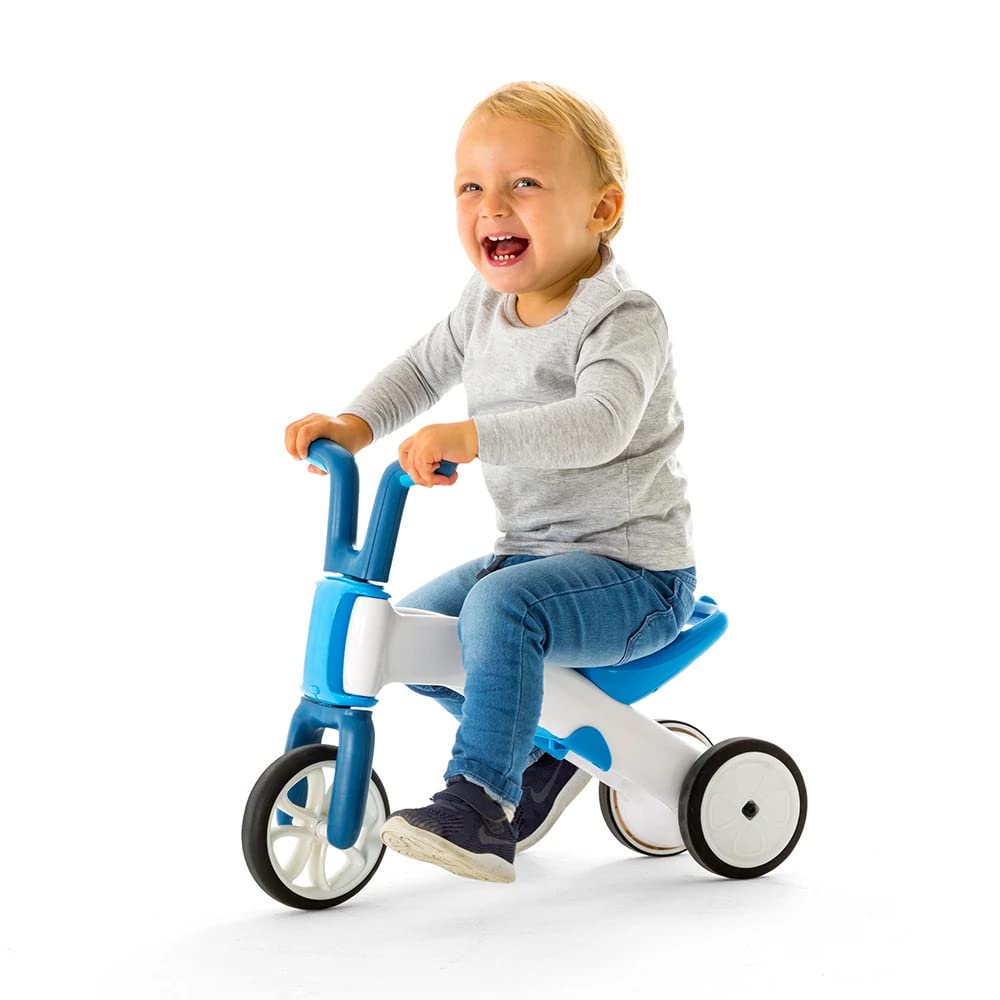 Chillafish Bunzi Gradual Balance Bike and Tricycle,6 inches, 2-in-1 Ride on Toy for 1-3 Years Old, Silent Non-Marking Wheels, Lime