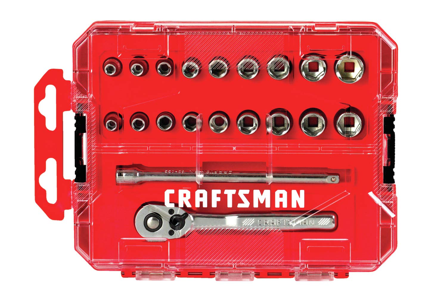 CRAFTSMAN Socket Set, SAE/Metric, 1/4" Drive, 20Piece (CMMT12008)