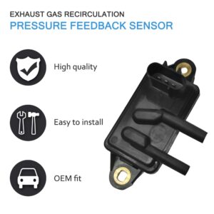 EGR Valve Pressure Feedback Sensor Compatible with Ford Lincoln Mazda Mercury Replaces DPFE15 EPS4 F77Z9J460AB