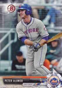 2017 bowman pete alonso rc rookie card mets