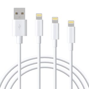 marchpower mfi certified iphone charger cable lightning cable 3pack 3ft 6ft 9ft long iphone usb a charging cord compatible with iphone 14 13 12 11 xs max xr x 8 7 6s 6 plus se 5s 5c 5 ipad white