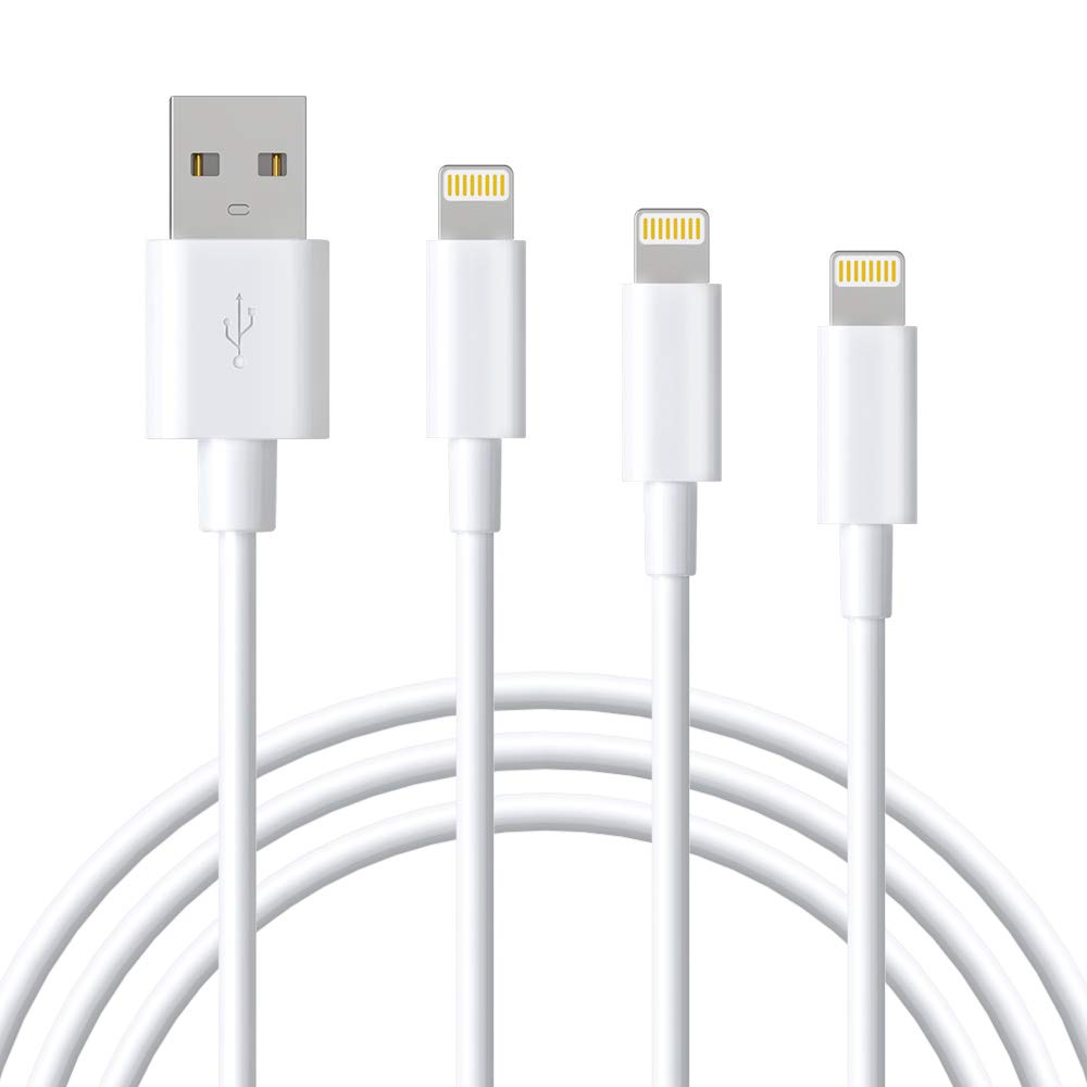 Marchpower MFi Certified iPhone Charger Cable Lightning Cable 3Pack 3FT 6FT 9FT Long iPhone USB A Charging Cord Compatible with iPhone 14 13 12 11 XS Max XR X 8 7 6S 6 Plus SE 5S 5C 5 iPad White