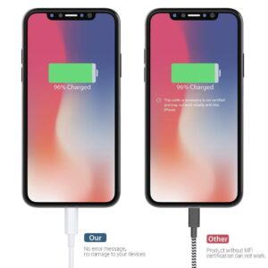 Marchpower MFi Certified iPhone Charger Cable Lightning Cable 3Pack 3FT 6FT 9FT Long iPhone USB A Charging Cord Compatible with iPhone 14 13 12 11 XS Max XR X 8 7 6S 6 Plus SE 5S 5C 5 iPad White