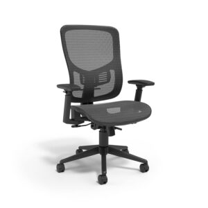 staples kroy ergonomic mesh swivel task chair, black (un59456)