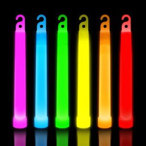 30 ultra bright glow sticks in bulk - multi use glowsticks for parties, camping, emergency light and survival kit with 12 hours duration (multi color)