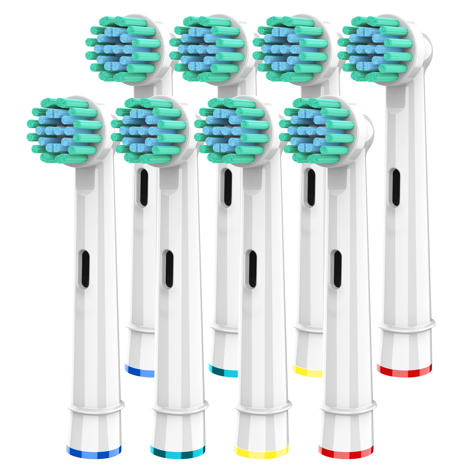 Replacement Brush Heads Compatible with Oral B- Sensitive Gum Care Electric Toothbrush Heads - Pk of 8 Alayna Sensitive Brushes- Fits Oral-b Braun 7000, Pro 1000, 9600, 500, 3000, 8000 Clean