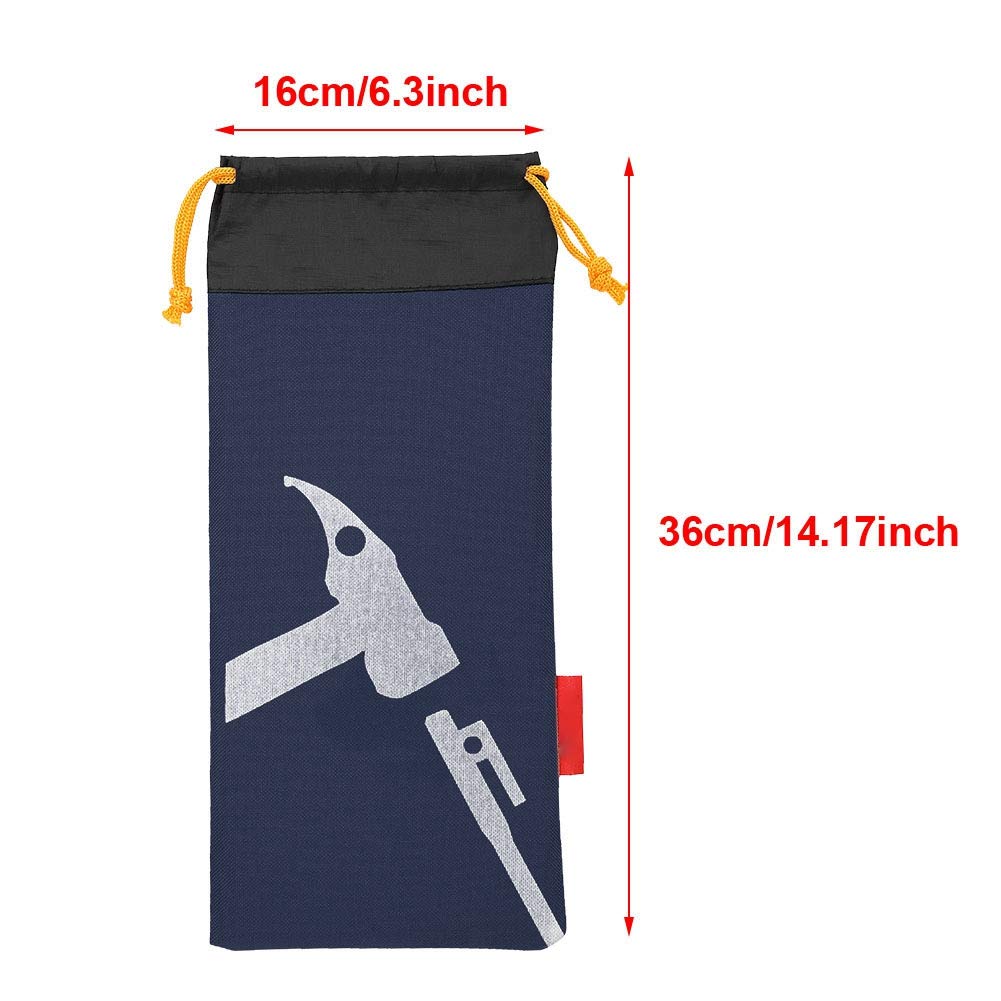 Tent Hammer Bag Outdoor Tent Accessories Storage Bag Pack Tent Pegs Nails Hammer Tool Pouch (Blue)