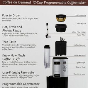 Cuisinart DCC-3000 Coffee-on-Demand 12-Cup Programmable Coffeemaker With Filter