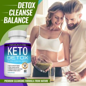 Toplux Keto Detox Pills Advanced Cleansing Extract – 1532 Mg Natural Acai Colon Cleanser Formula, Flush Toxins & Excess Waste, for Men Women, 60 Capsules, Supplement