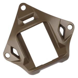 Tactical Helmet NVG Mount Shroud Steel Sports Camera Bracket Base for ACH MICH OPS-Core Fast Helmet (Tan)