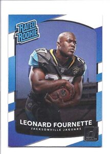 leonard fournette 2017 donruss rated rookie #319 rookie card rc jacksonville jaguars football