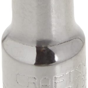 CRAFTSMAN Shallow Socket, Metric, 1/4-Inch Drive, 5.5mm, 6-Point (CMMT43511)