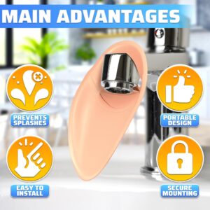 Toddler Faucet Extender for Bathroom Sink - 3Pcs Extension Faucet Cover Bathtub Baby Sink Attachment for Washing Face Hand Washing - Long Extend Water Faucet Extender Toddler Sink Fun Gadgets