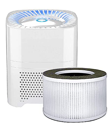 Nispira True HEPA Air Filter Replacement Compatible with hOmeLabs 3-in-1 Compact Ionic HEPA Air Purifier, 2 Packs (NOT COMPATIBLE WITH OTHER BRAND BUT ONLY HOMELABS COMPACT AIR PURIFIER)