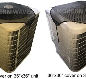 MODERN WAVE Central Air Conditioner Cover for Outside Units 36 x 36 - Top Universal Outdoor AC Cover Defender (Mesh, 36" x 36")