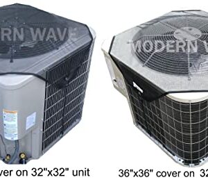 MODERN WAVE Central Air Conditioner Cover for Outside Units 36 x 36 - Top Universal Outdoor AC Cover Defender (Mesh, 36" x 36")