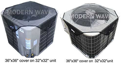 MODERN WAVE Central Air Conditioner Cover for Outside Units 36 x 36 - Top Universal Outdoor AC Cover Defender (Mesh, 36" x 36")