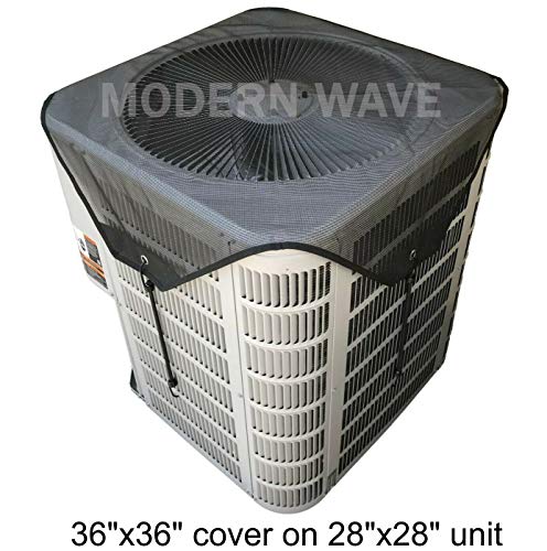 MODERN WAVE Central Air Conditioner Cover for Outside Units 36 x 36 - Top Universal Outdoor AC Cover Defender (Mesh, 36" x 36")