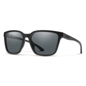 smith shoutout sunglasses – performance sports active classic sunglasses – for men & women – matte black + black chromapop polarized lenses