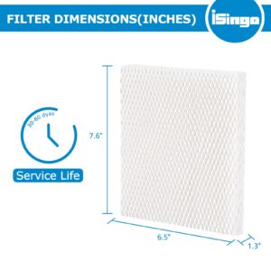 iSingo Humidifier Wicking HFT600 Filter T for Honeywell Hev615 Hev620 Humidifier, Compatible with Honeywell HFT600 Humidifier Filter T Compare to Part HFT600T HFT600PDQ, (4 Pack)