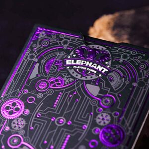 Cyberpunk Purple Playing Cards, Cardistry Decks, Black Deck of Playing Cards for Kids & Adults, Cool Playing Cards with Card Game e-Book, Unique Playing Cards for Poker, Cyberpunk Cards