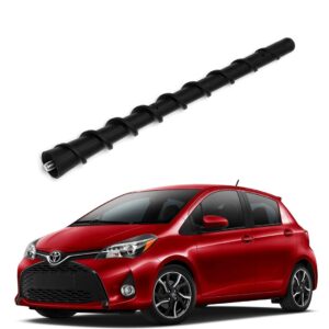 zhptam radio am fm antenna mast perfect replacement fits for toyota yaris 2006-2018, for toyota prius 2010-2017 - replaces oem # 86309-47020,86309-0d110, black 7 inch radio antenna rod