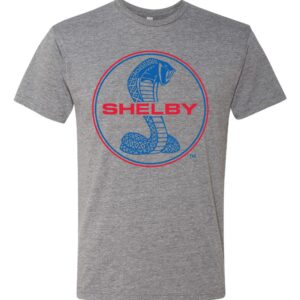 Shelby Cobra USA Logo Emblem Cars and Trucks Mens Premium Tri Blend T-Shirt, Premium Heather, Large