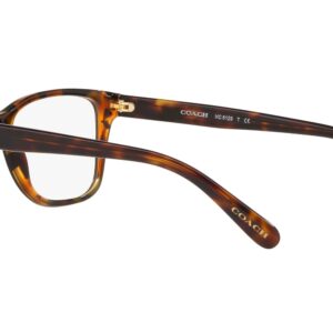 Coach HC6129 Prescription Eyewear Frames, Black Tortoise Laminate/Demo Lens, 54 mm